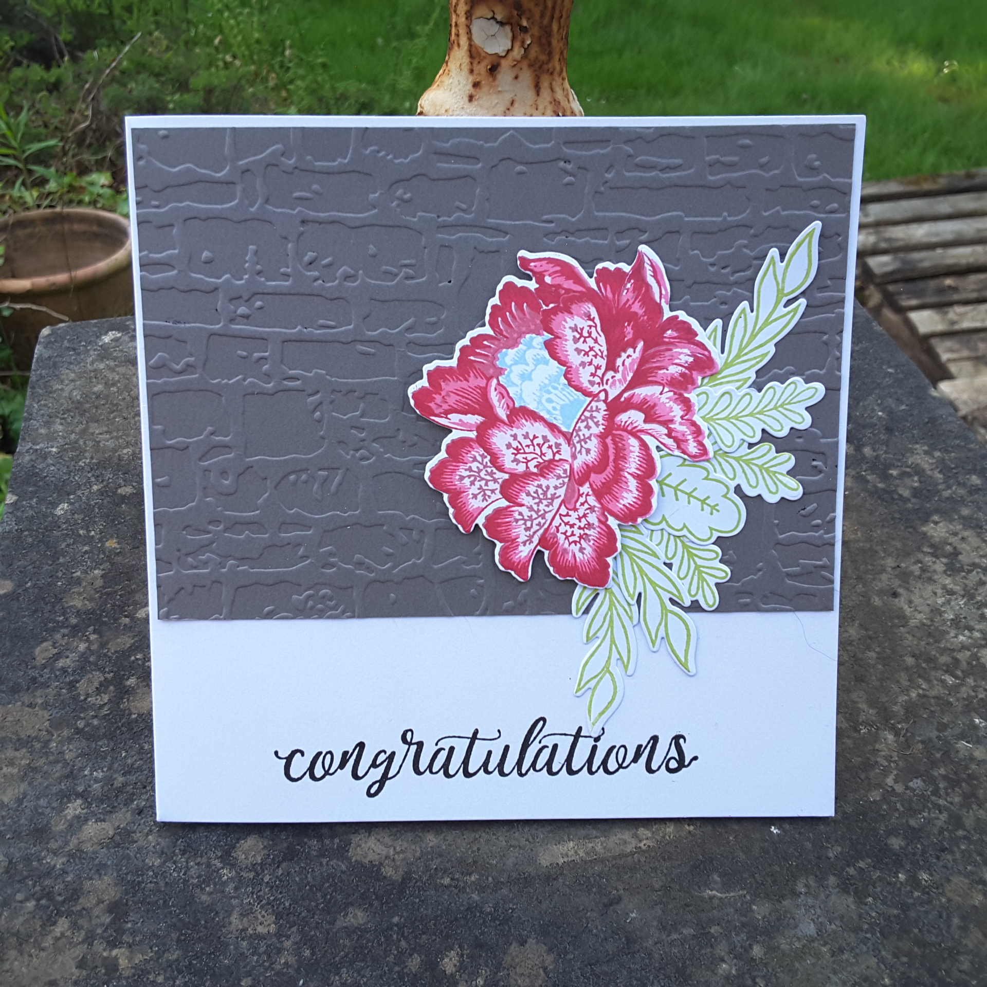 Red and Grey Congratulations – loopyloocards