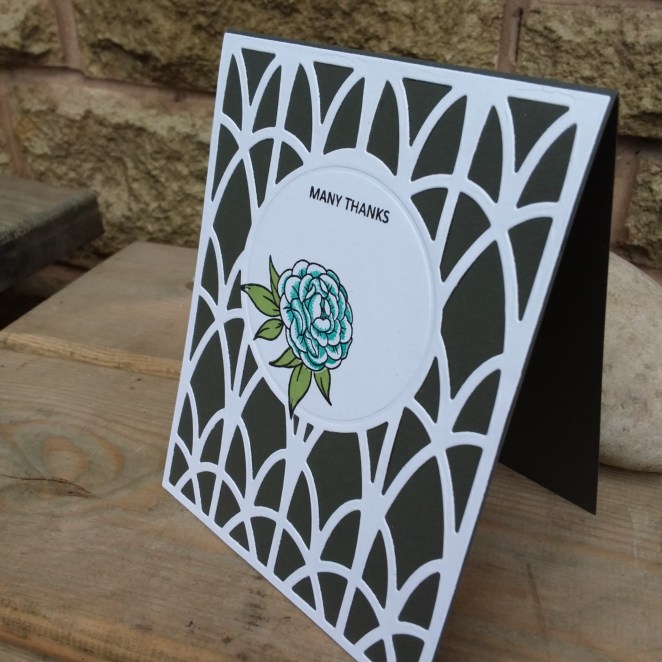 Aqua Flower – loopyloocards
