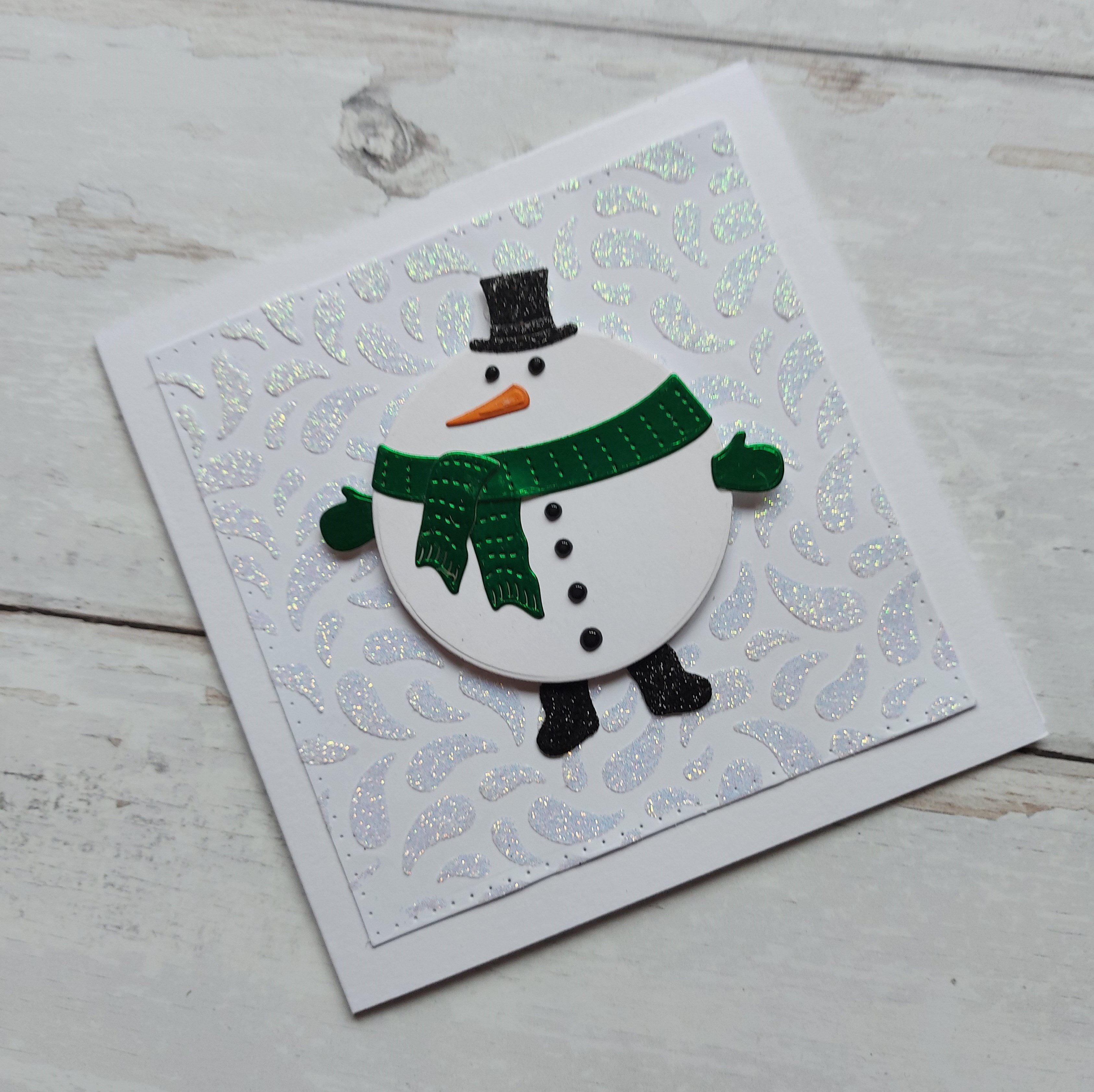 Glittery Snowman cards – loopyloocards