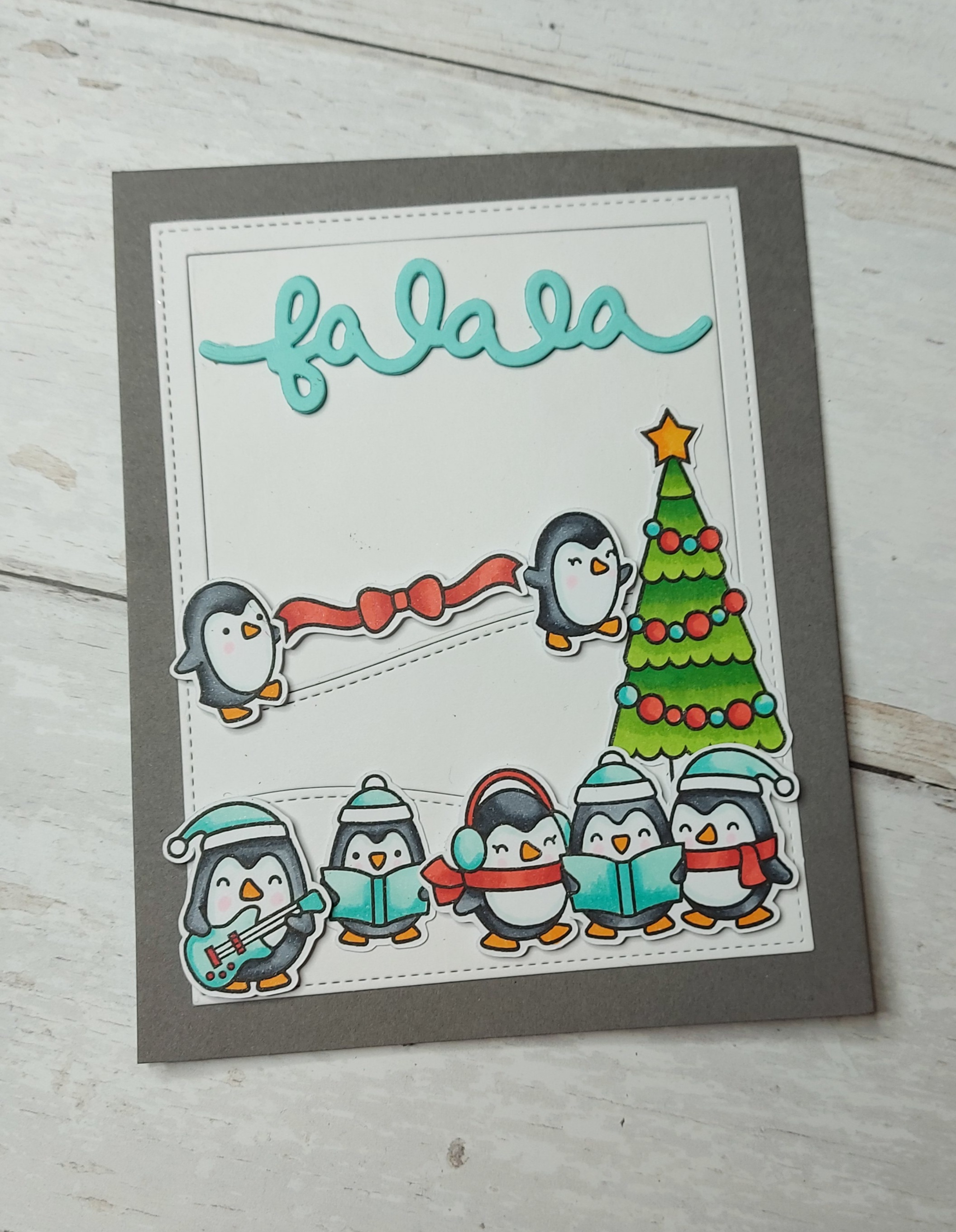 Fa La La Penguins – loopyloocards
