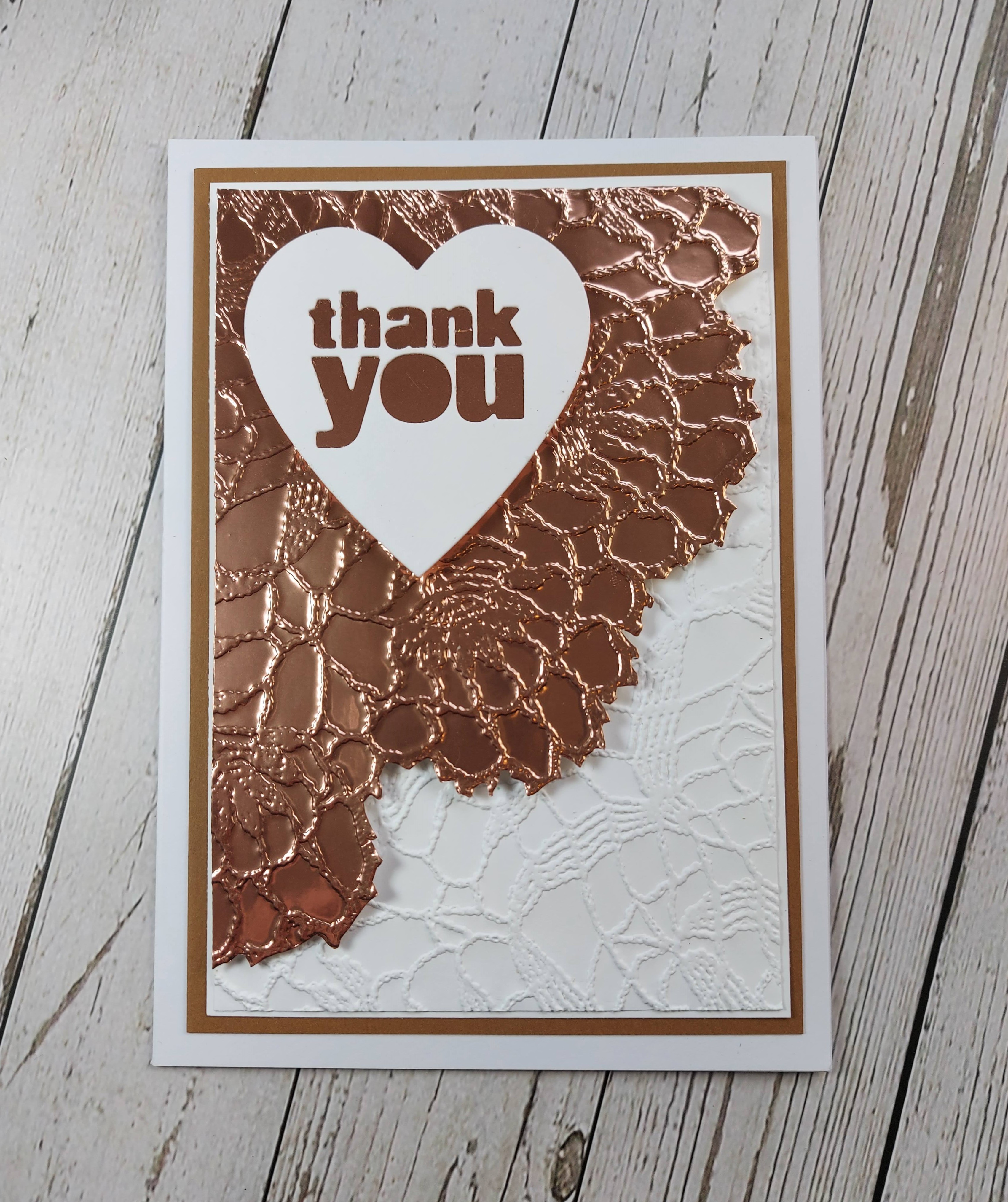 Shiny Thank You – loopyloocards