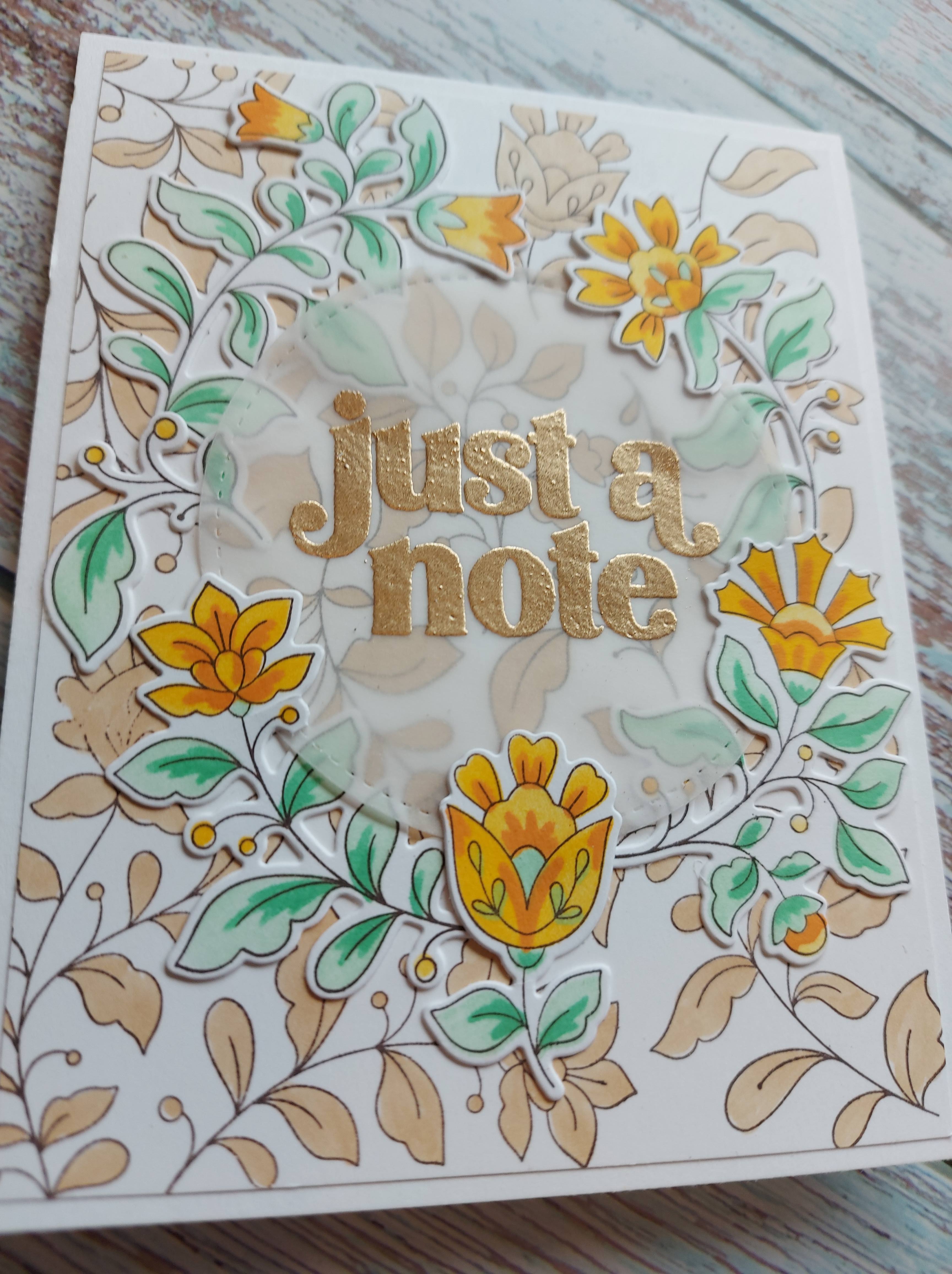 Just A Note….. – loopyloocards