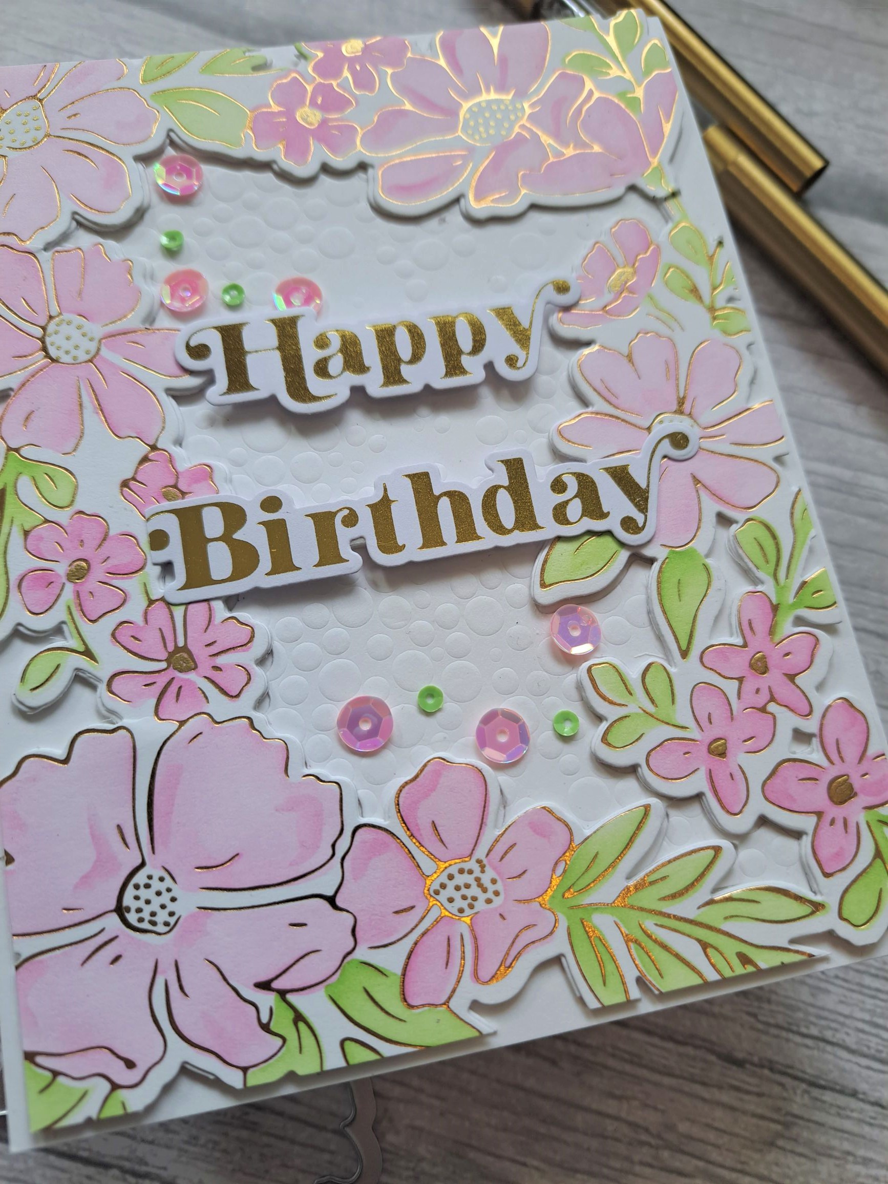 Floral Birthday Border – loopyloocards