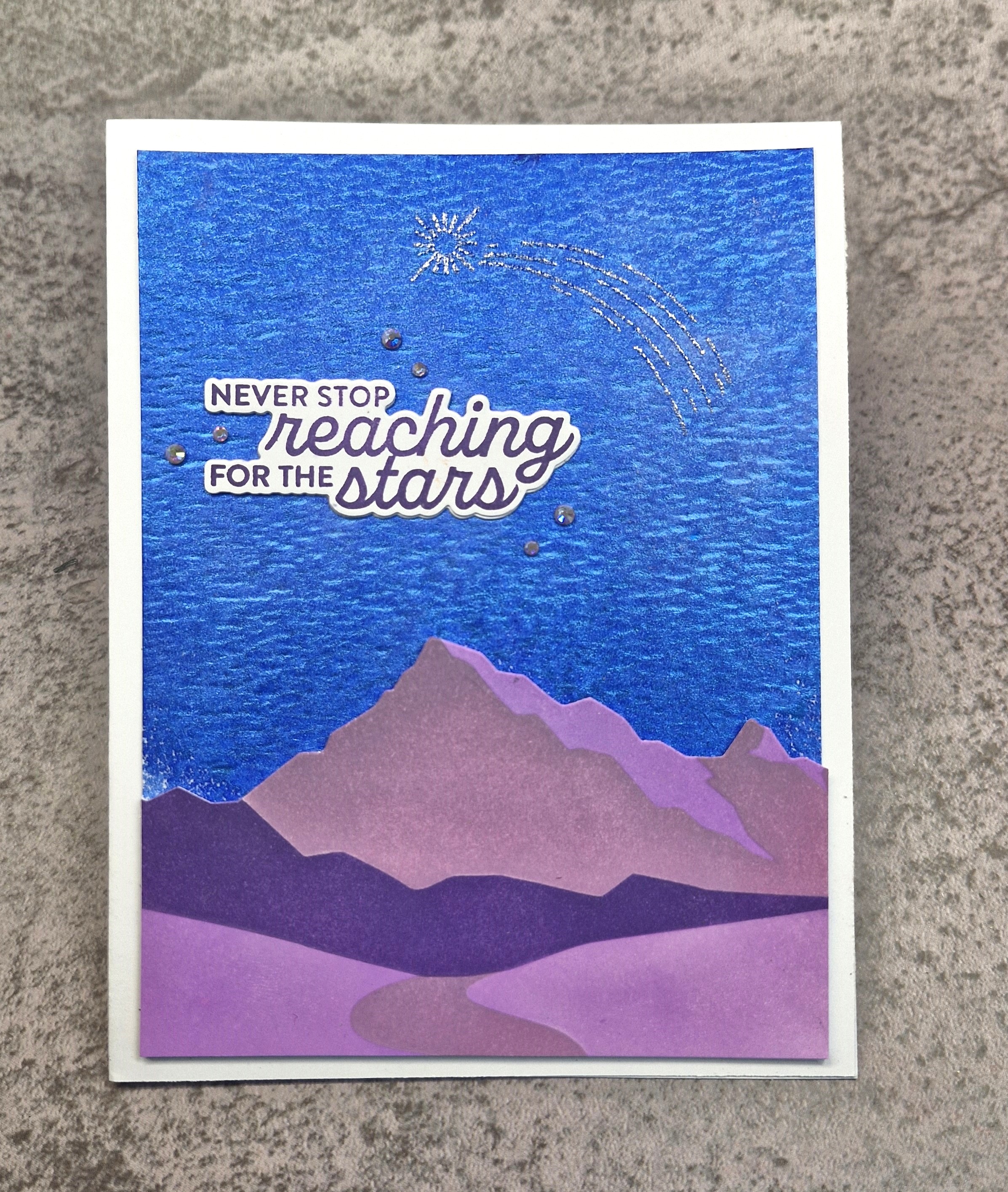Never Stop reaching For The Stars – loopyloocards